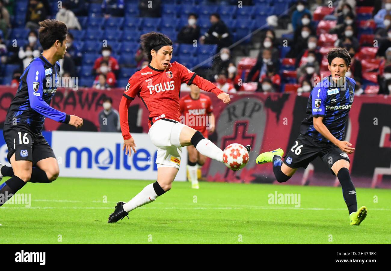 Osaka, Japan. 27th Oct, 2021. Ataru Esaka (Reds) Football/Soccer : The ...