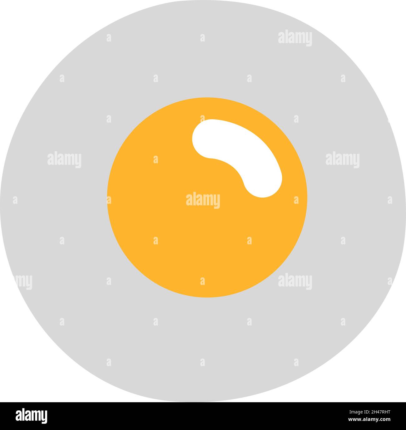 Realistic fried egg icon Stock Vector Images - Alamy