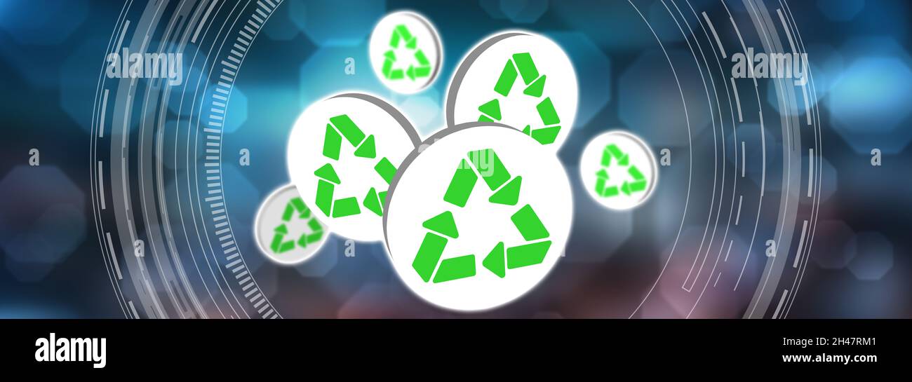 Illustration of a recycling concept Stock Photo - Alamy