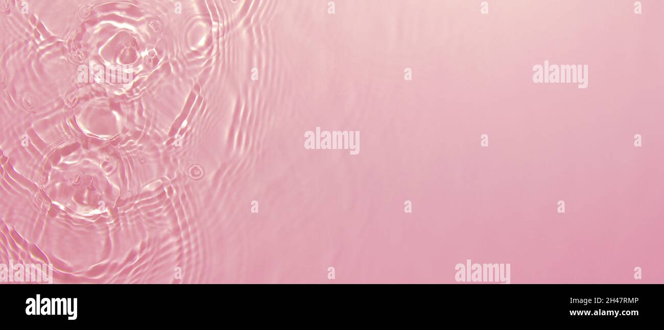 transparent pink colored clear calm water surface texture Stock Photo ...