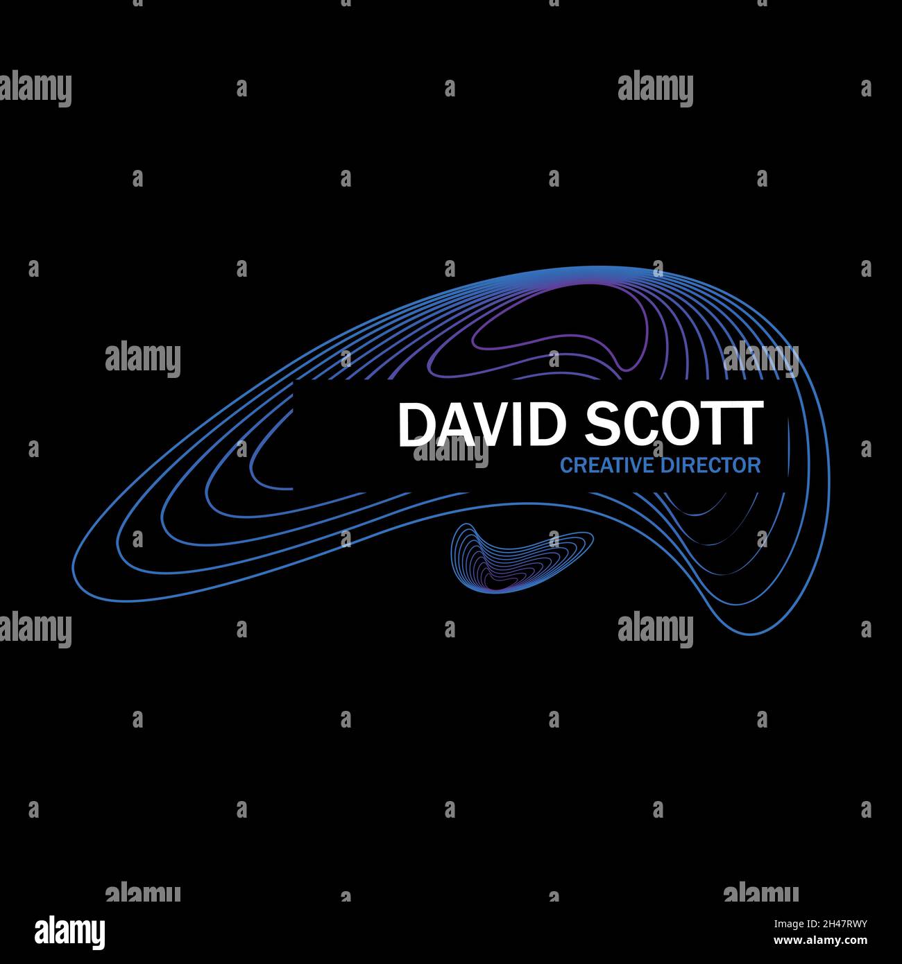 Neon Linear Lower Third. Gradient lines. Vector illustration Stock ...