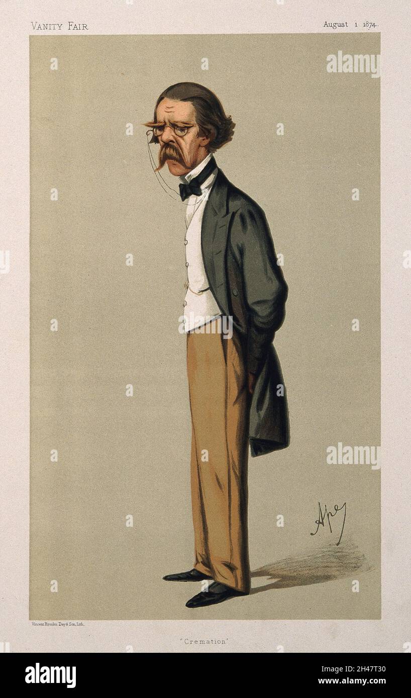 Sir Henry Thompson. Colour lithograph by C. Pellegrini [Ape], 1874 ...
