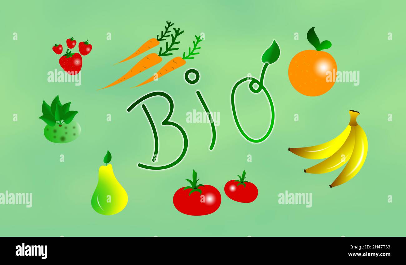 Illustration of a bio concept Stock Photo - Alamy