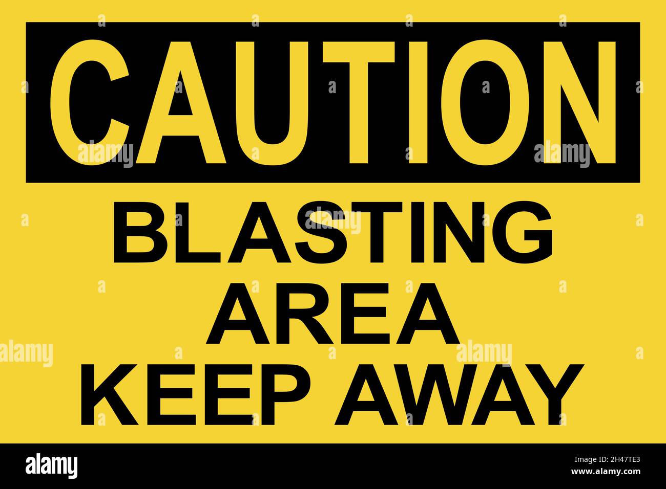 Sign warning blasting hi-res stock photography and images - Alamy