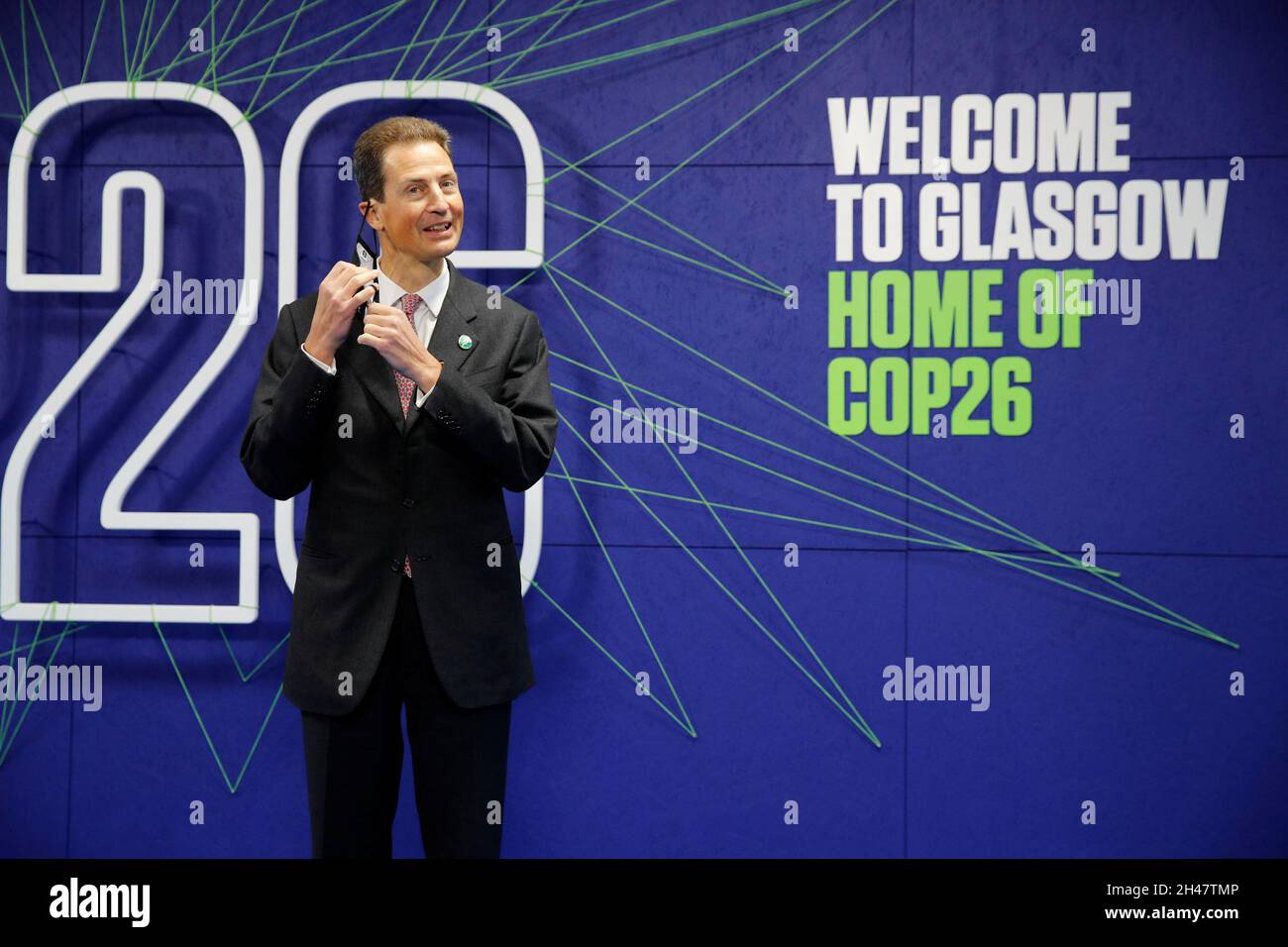 Hereditary Prince Alois of Liechtenstein arrives for the Cop26 summit ...