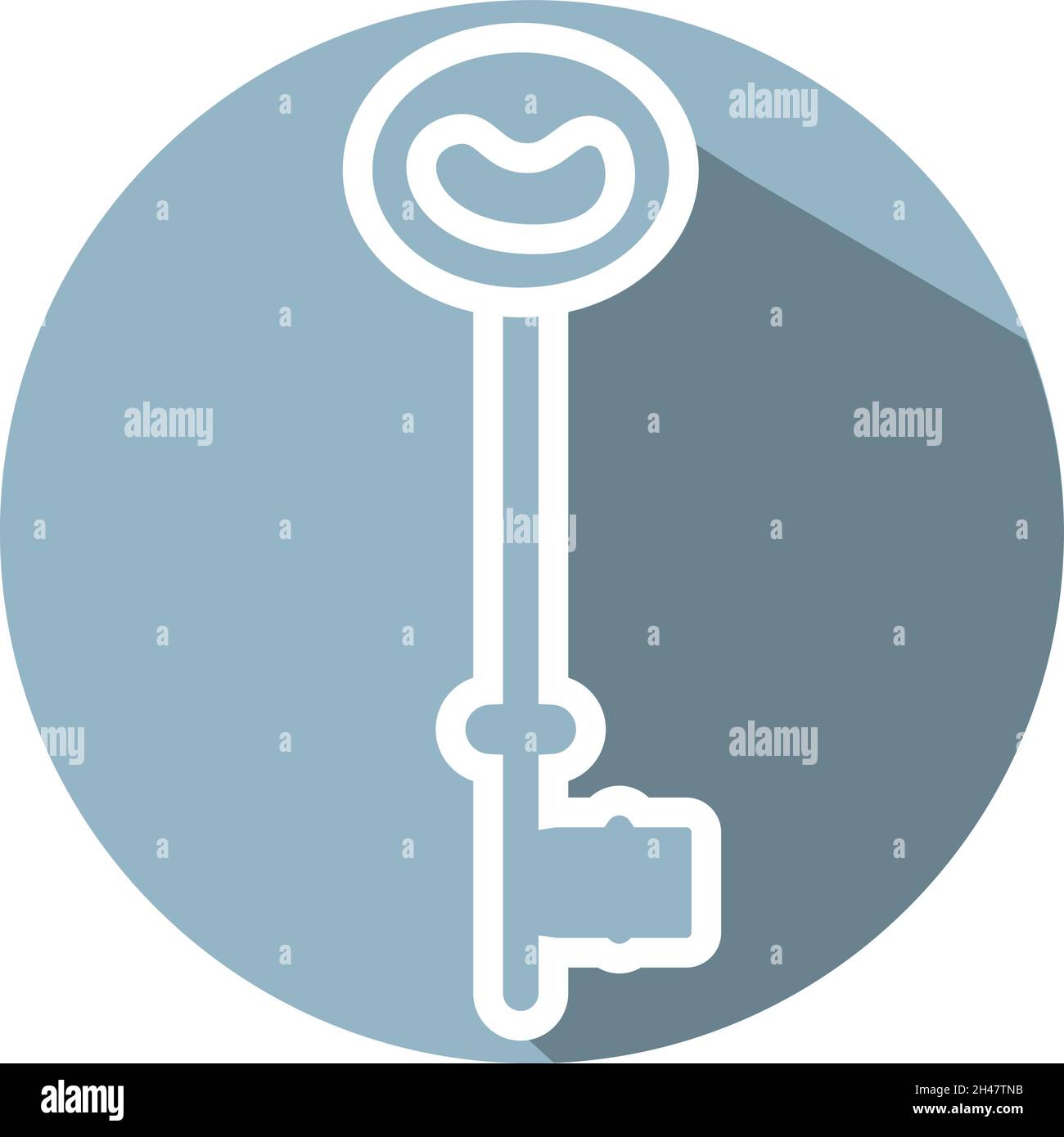 Apartment key, illustration, vector, on a white background Stock Vector ...