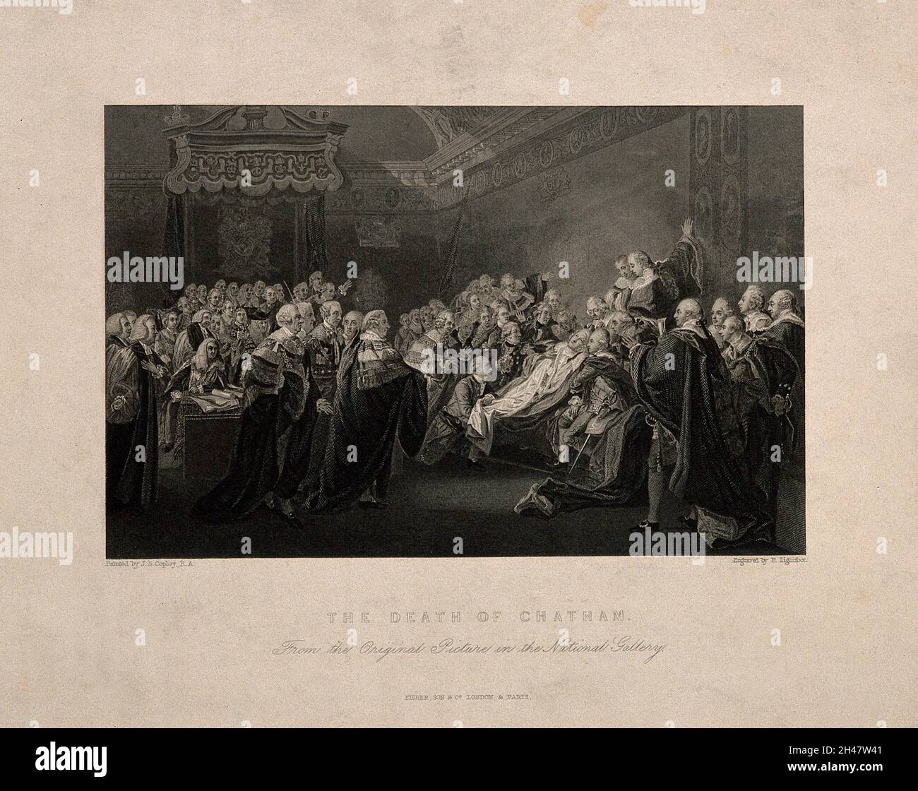 The death of William Pitt, Lord Chatham, in the Upper Chamber of the ...