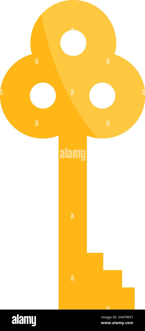 Magic key, illustration, vector, on a white background Stock Vector ...