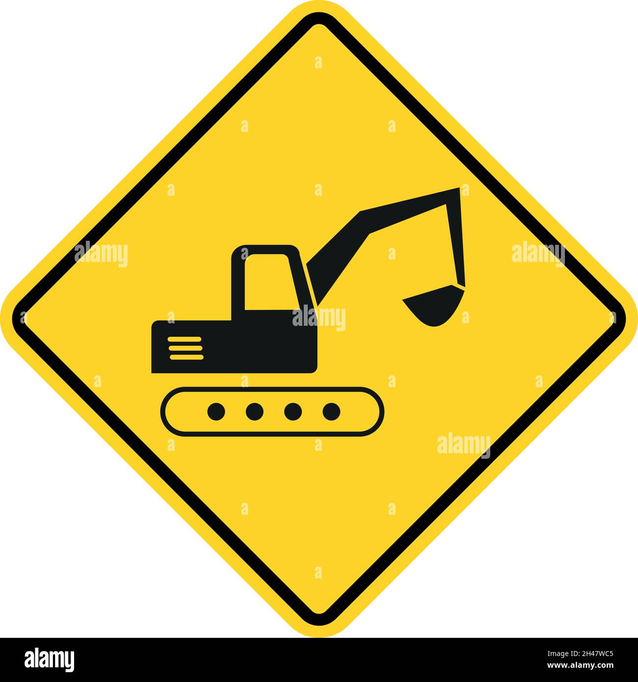 Diamond Warning Sign