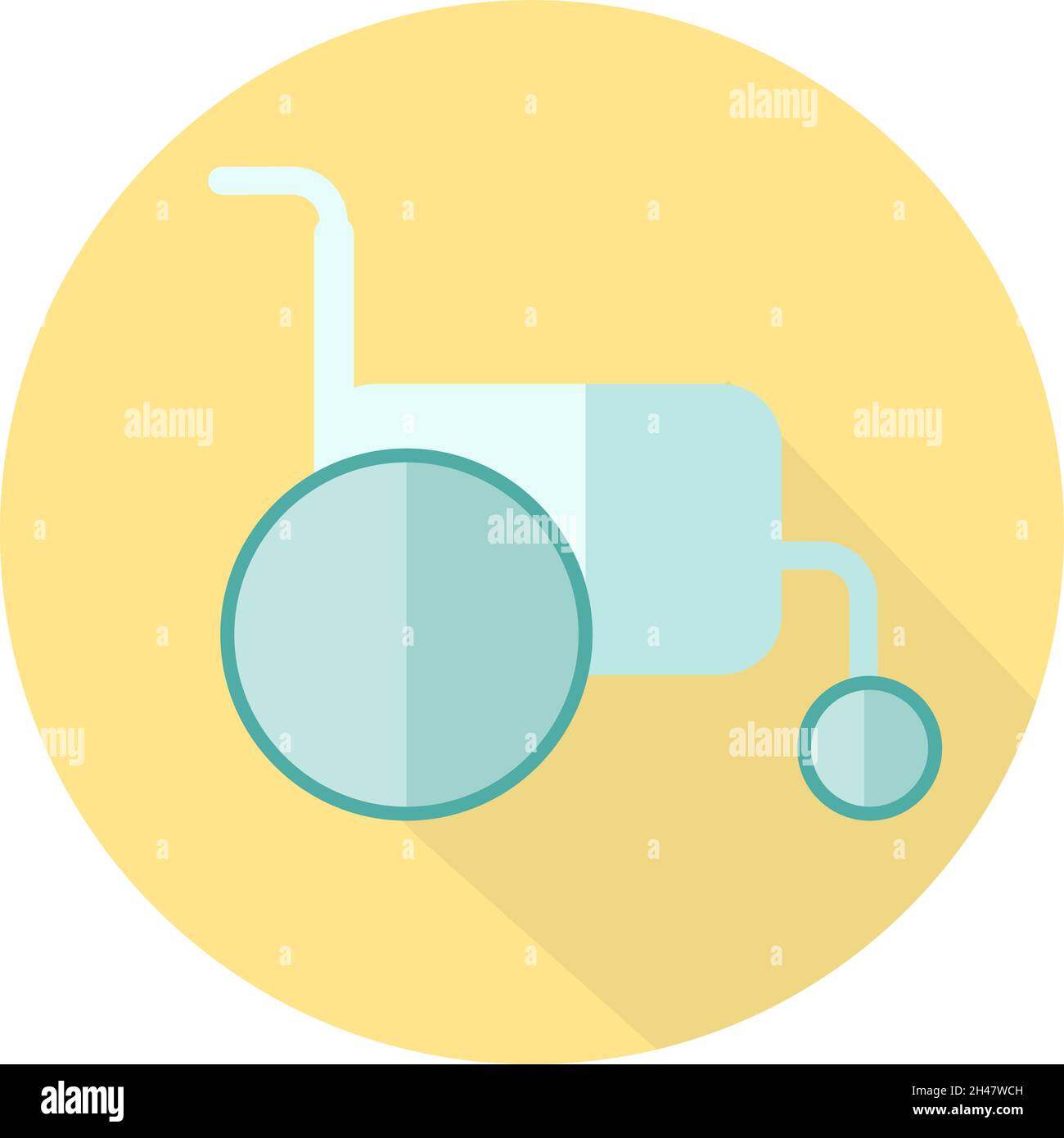 Medical wheelchair, illustration, vector, on a white background Stock ...