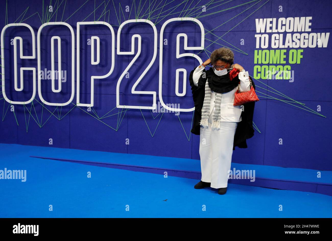 Mia mottley cop26 hi-res stock photography and images - Alamy