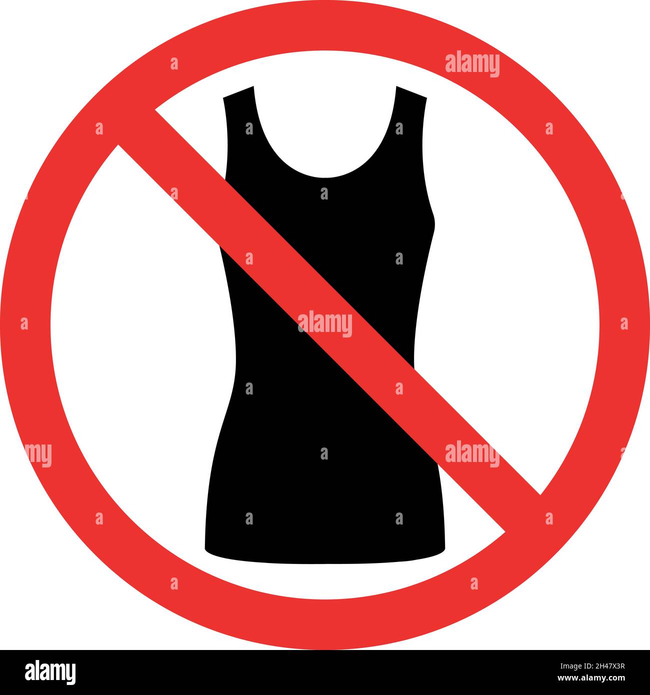 No tops Stock Vector Images - Alamy