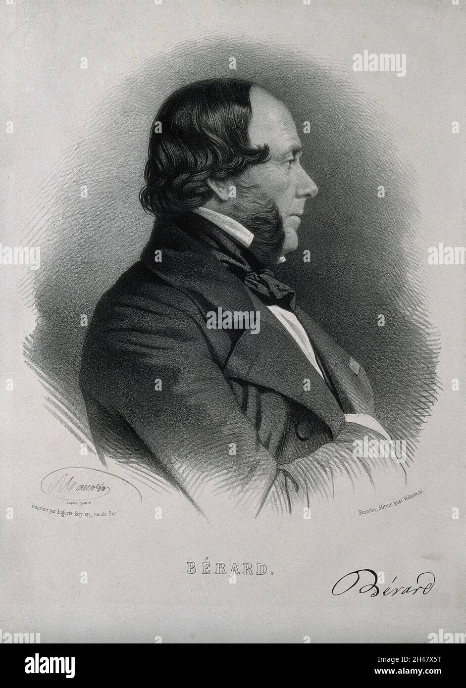 Pierre Honoré Bérard. Lithograph by N. E. Maurin Stock Photo - Alamy