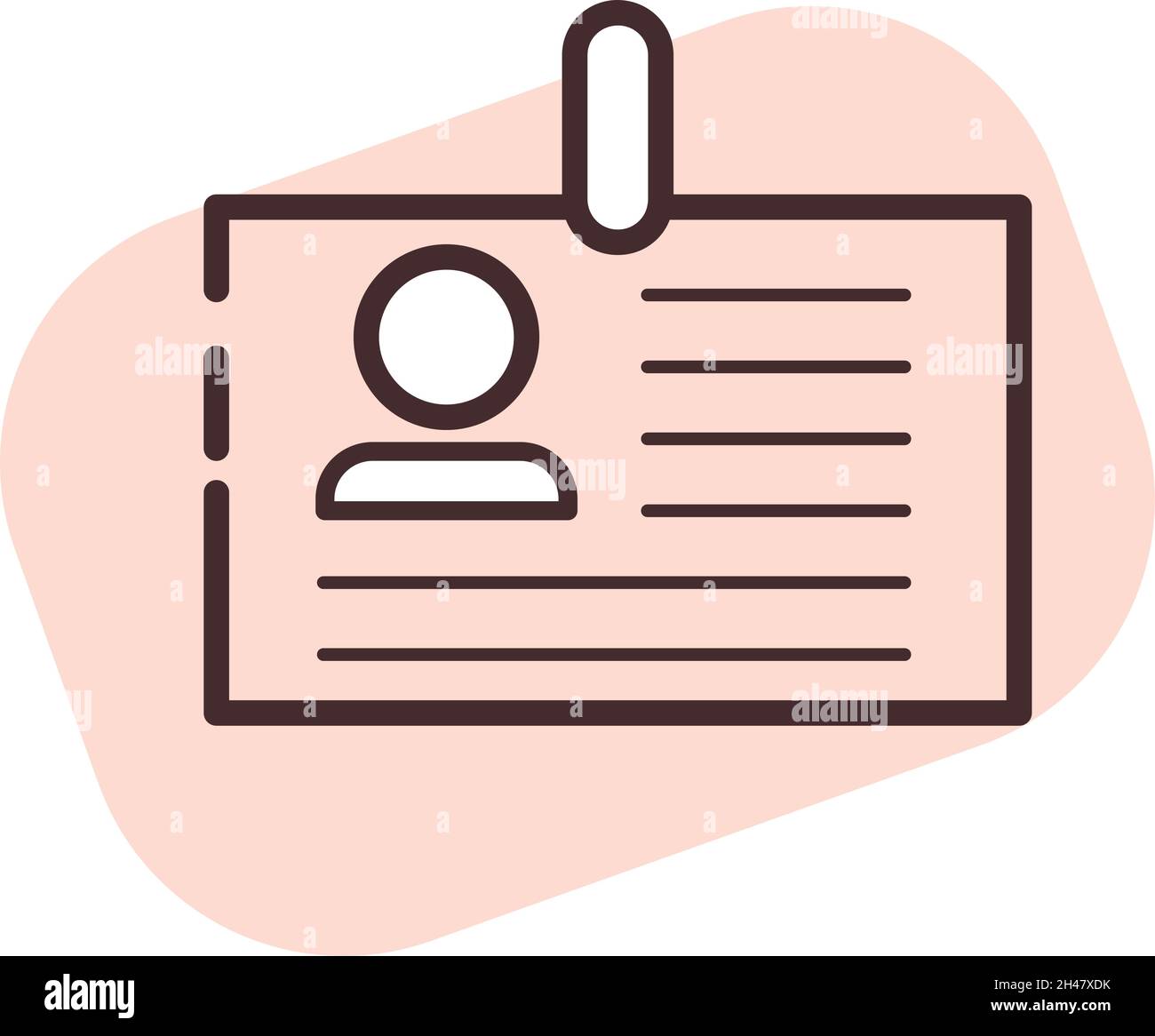 Employee ID, illustration, vector, on a white background Stock Vector ...