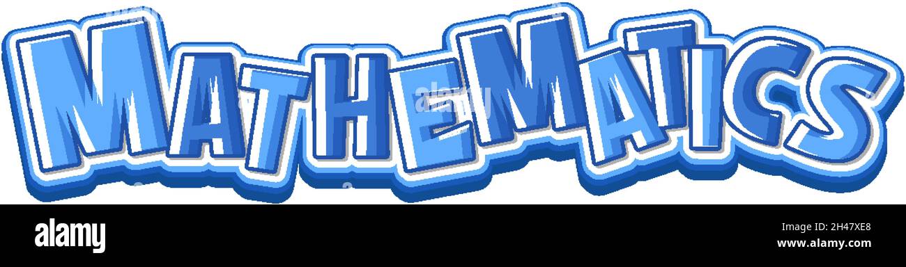 Isolated Mathematics font banner illustration Stock Vector Image & Art ...