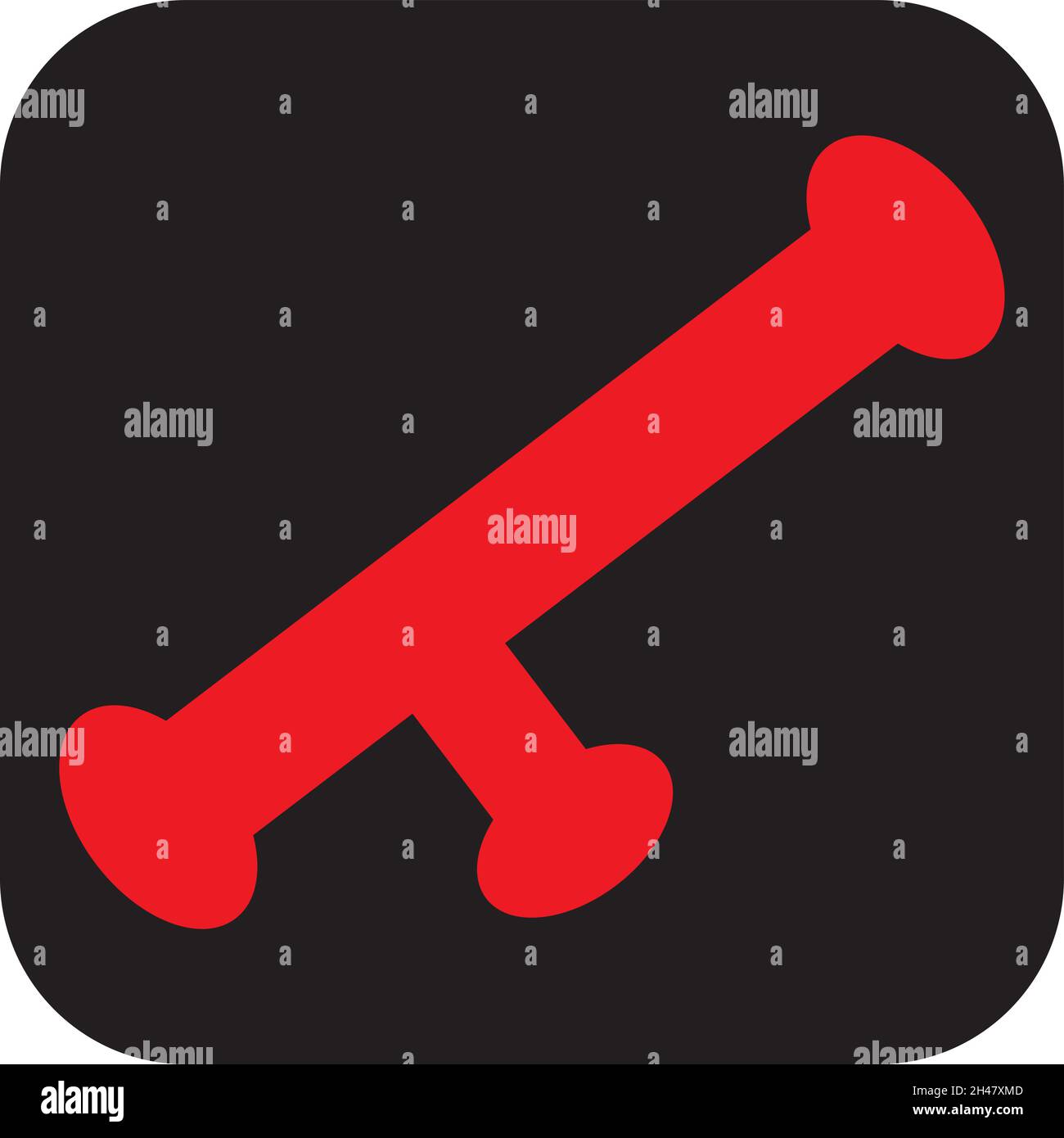 Police gun, illustration, vector, on a white background Stock Vector ...