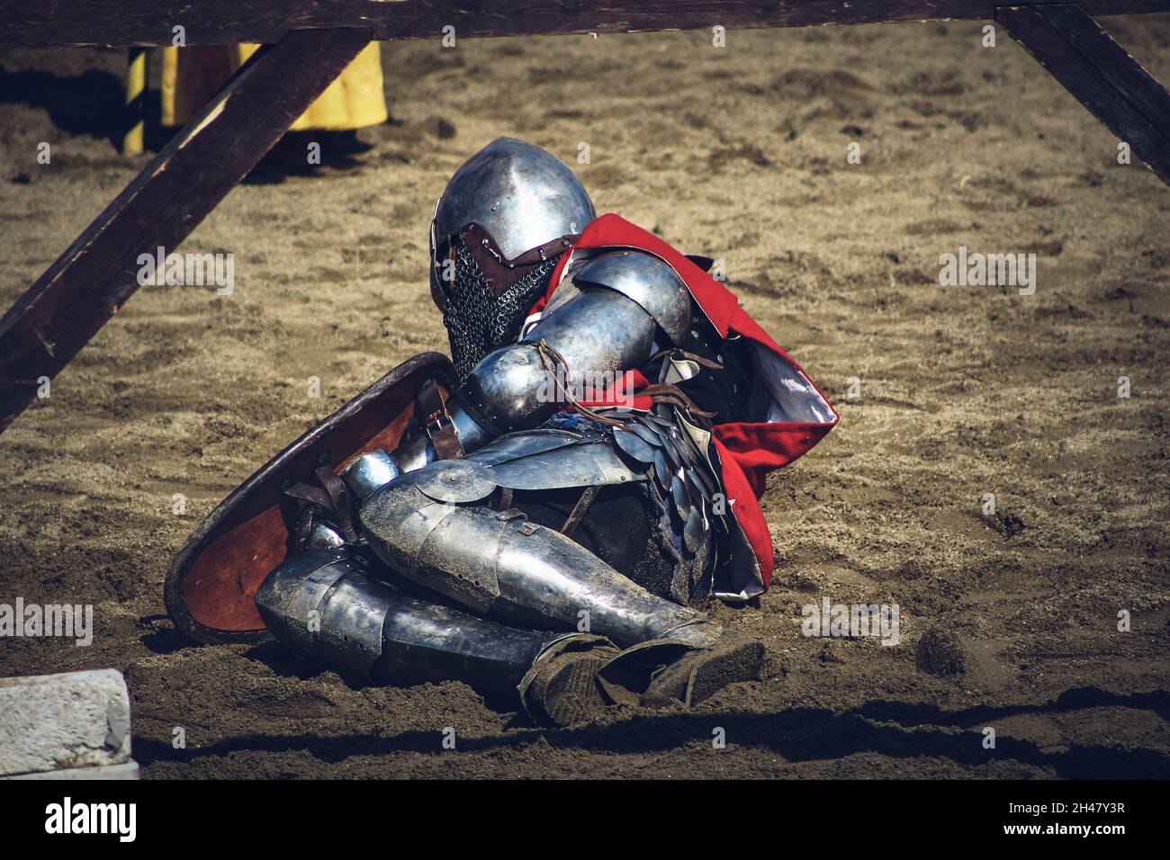 SMEDEREVO, SERBIA - May 02, 2019: A Battle Of The Nations, using swords ...