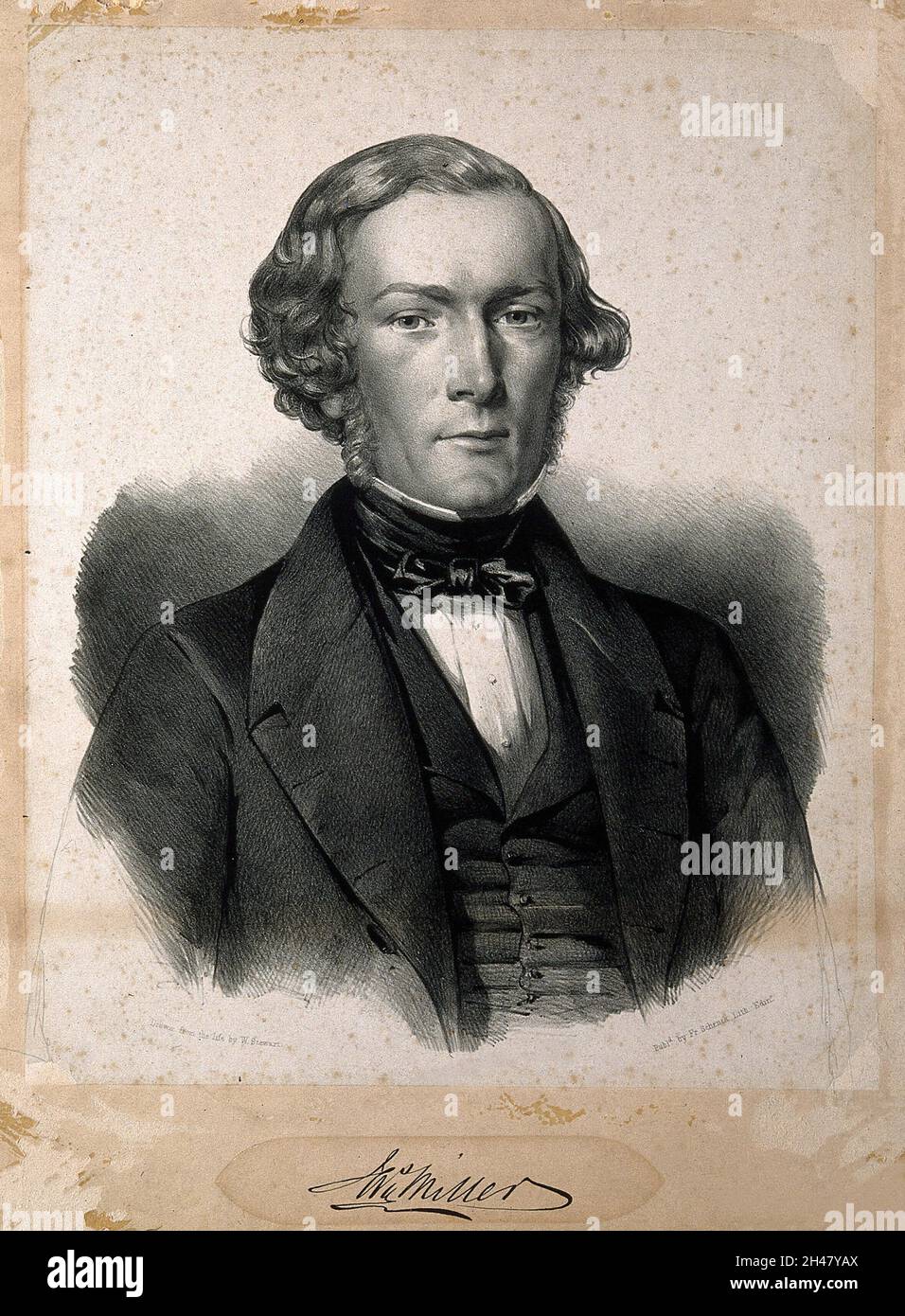 James Miller. Lithograph after W. Stewart Stock Photo - Alamy