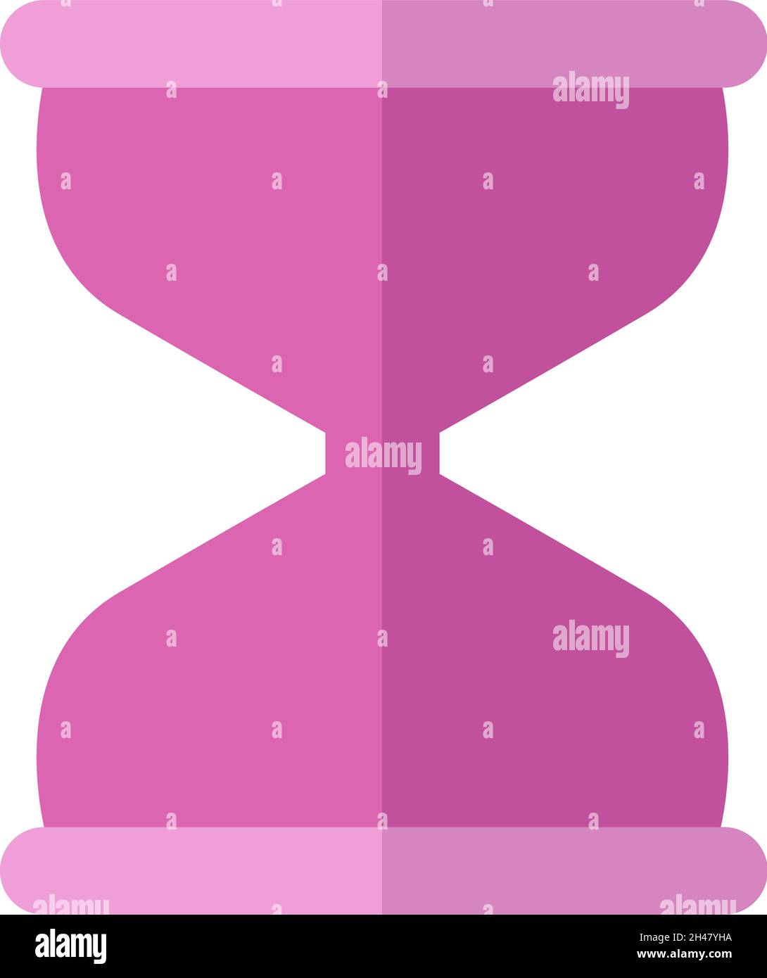 Science hourglass, illustration, vector, on a white background Stock ...