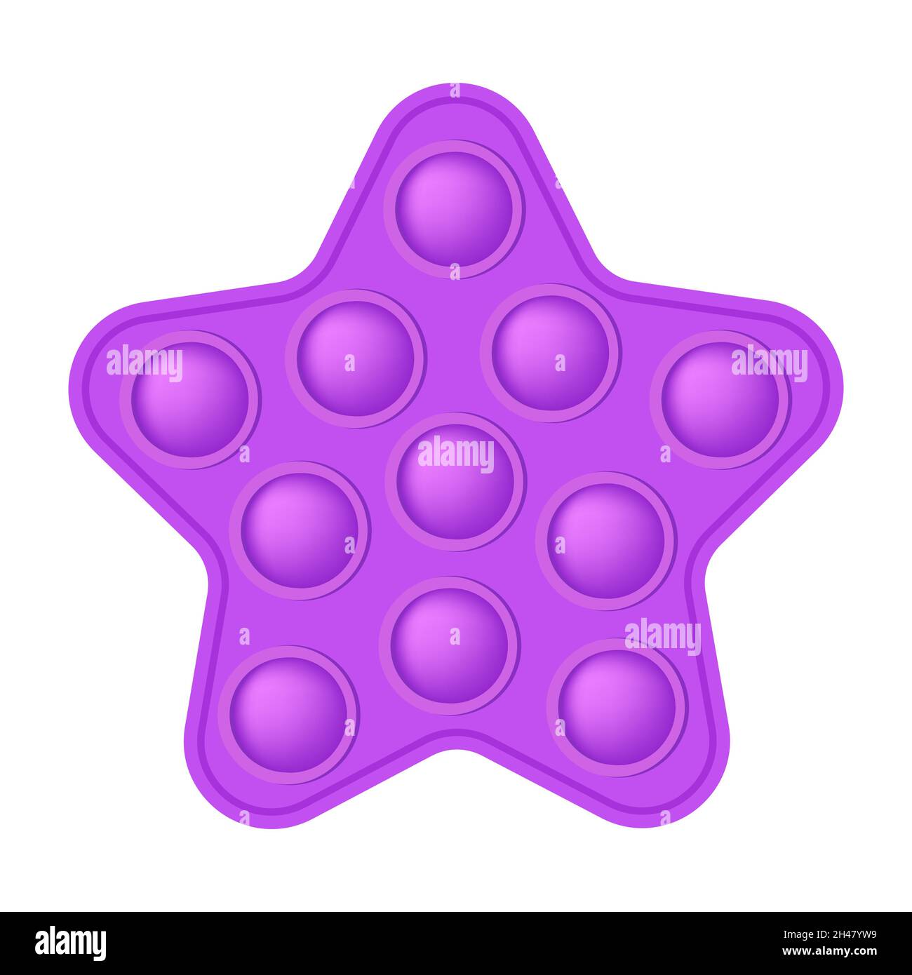 Popit figure star as a fashionable silicon toy for fidgets. Addictive ...