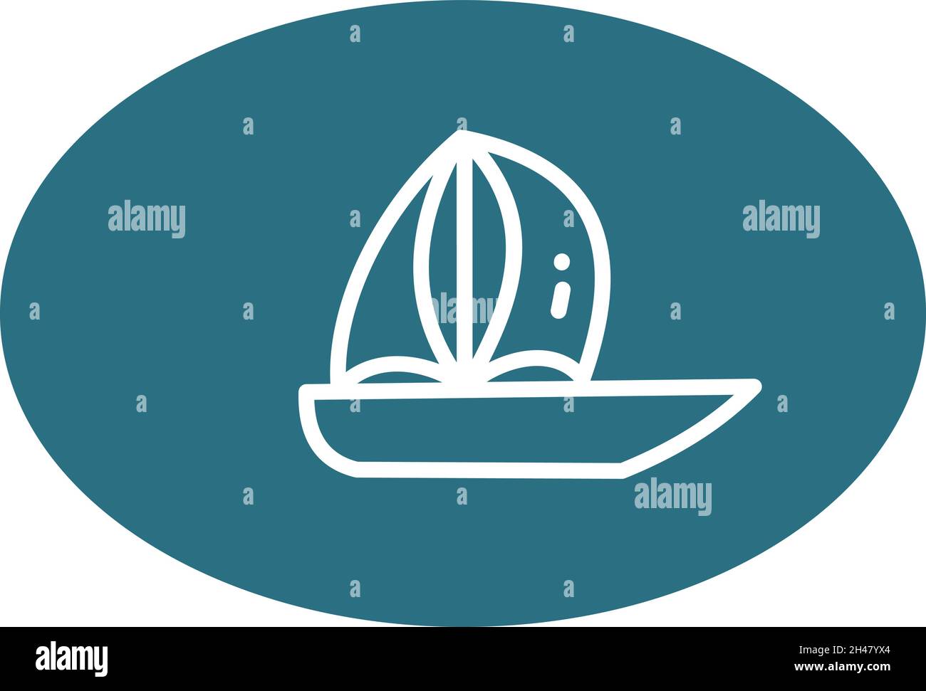 Sailing on wind, illustration, vector, on a white background Stock ...