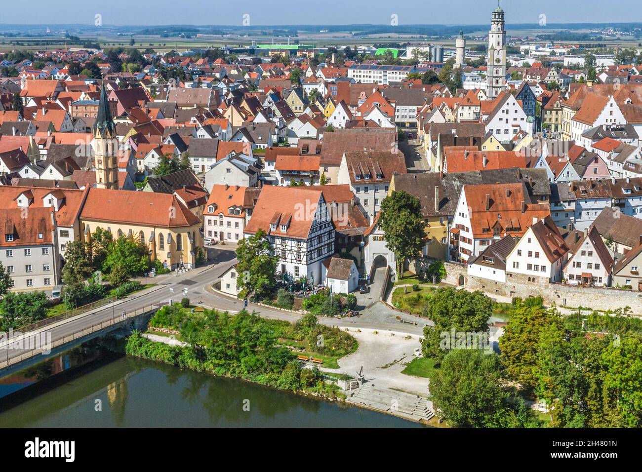 Lauingen on danube - nice little town in northern part of Swabia Stock ...
