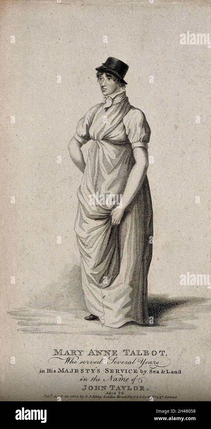 Mary Anne Talbot, a woman who passed as a male soldier and sailor ...