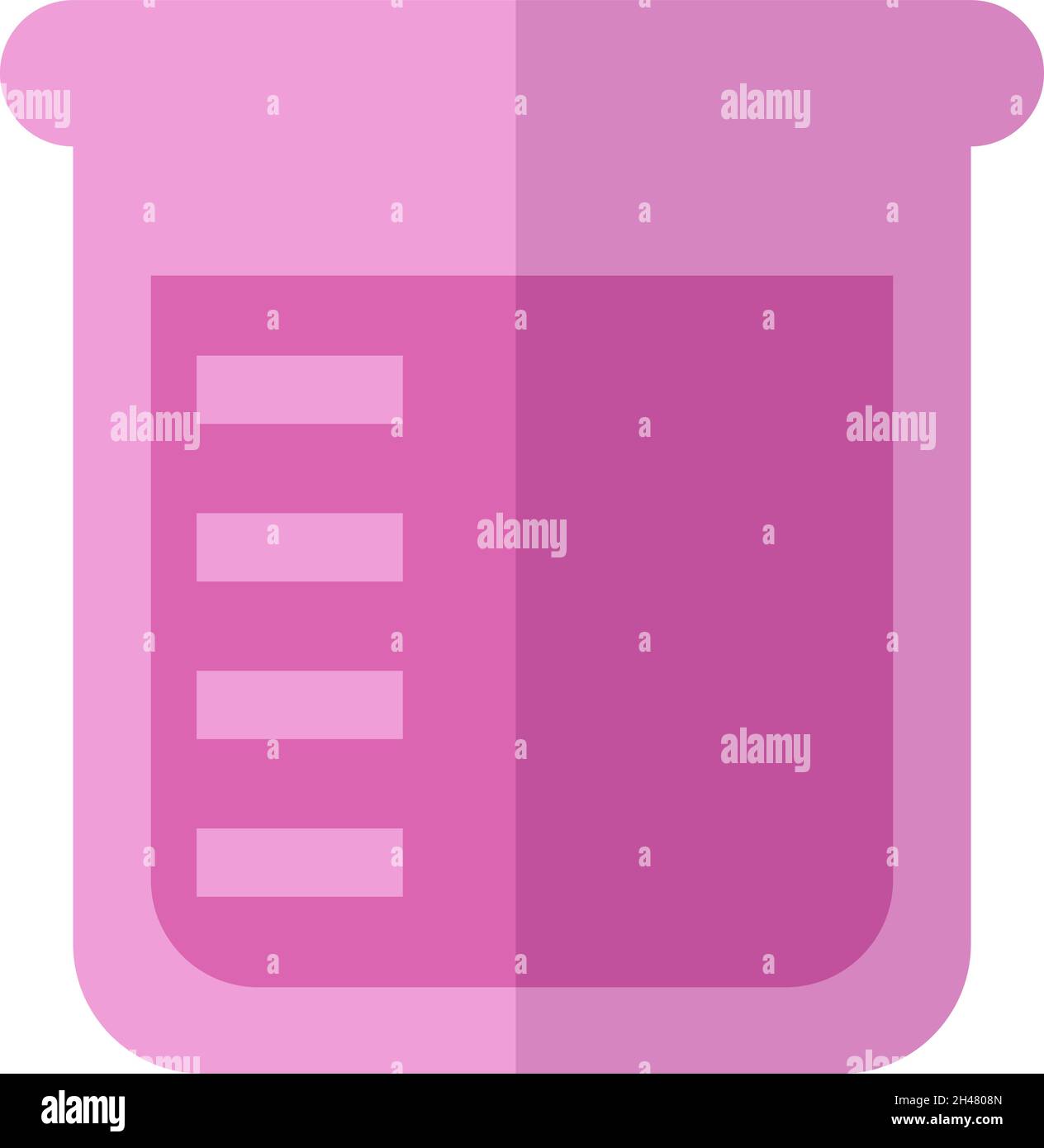 Science pink liquid, illustration, vector, on a white background Stock ...