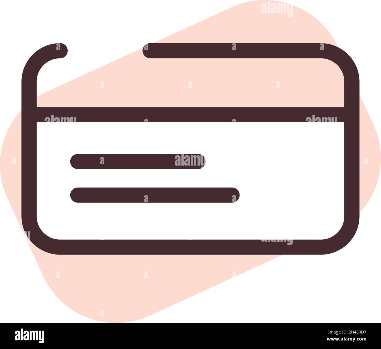 Transfer to card, illustration, vector, on a white background Stock ...