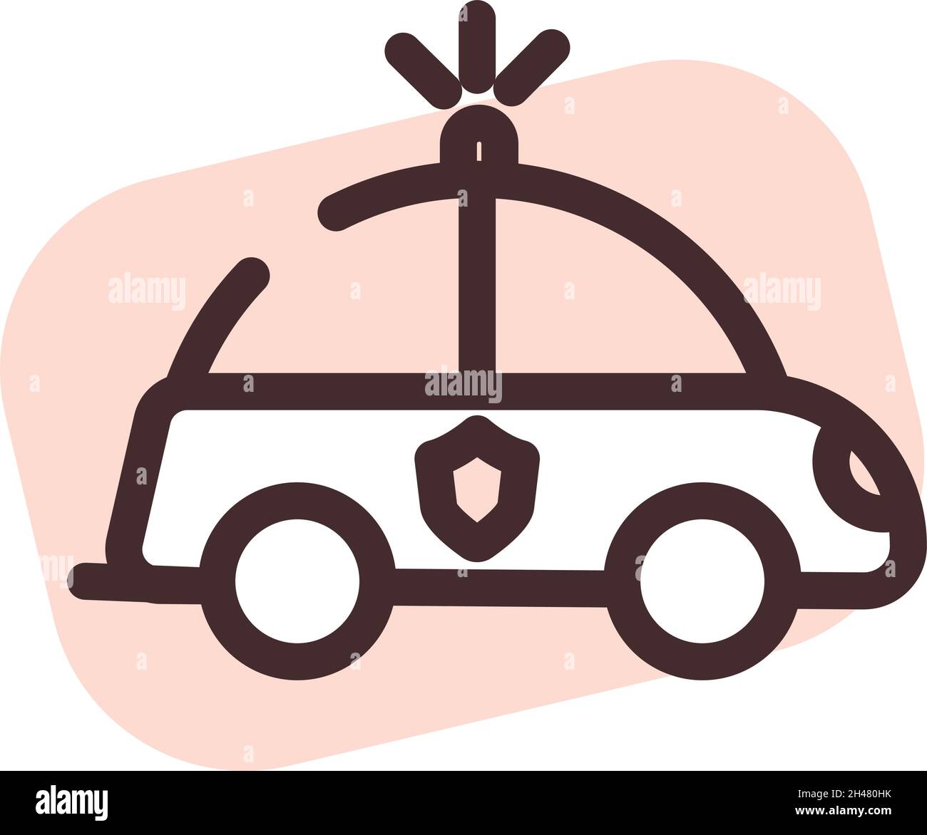 Police payment, illustration, vector, on a white background Stock ...