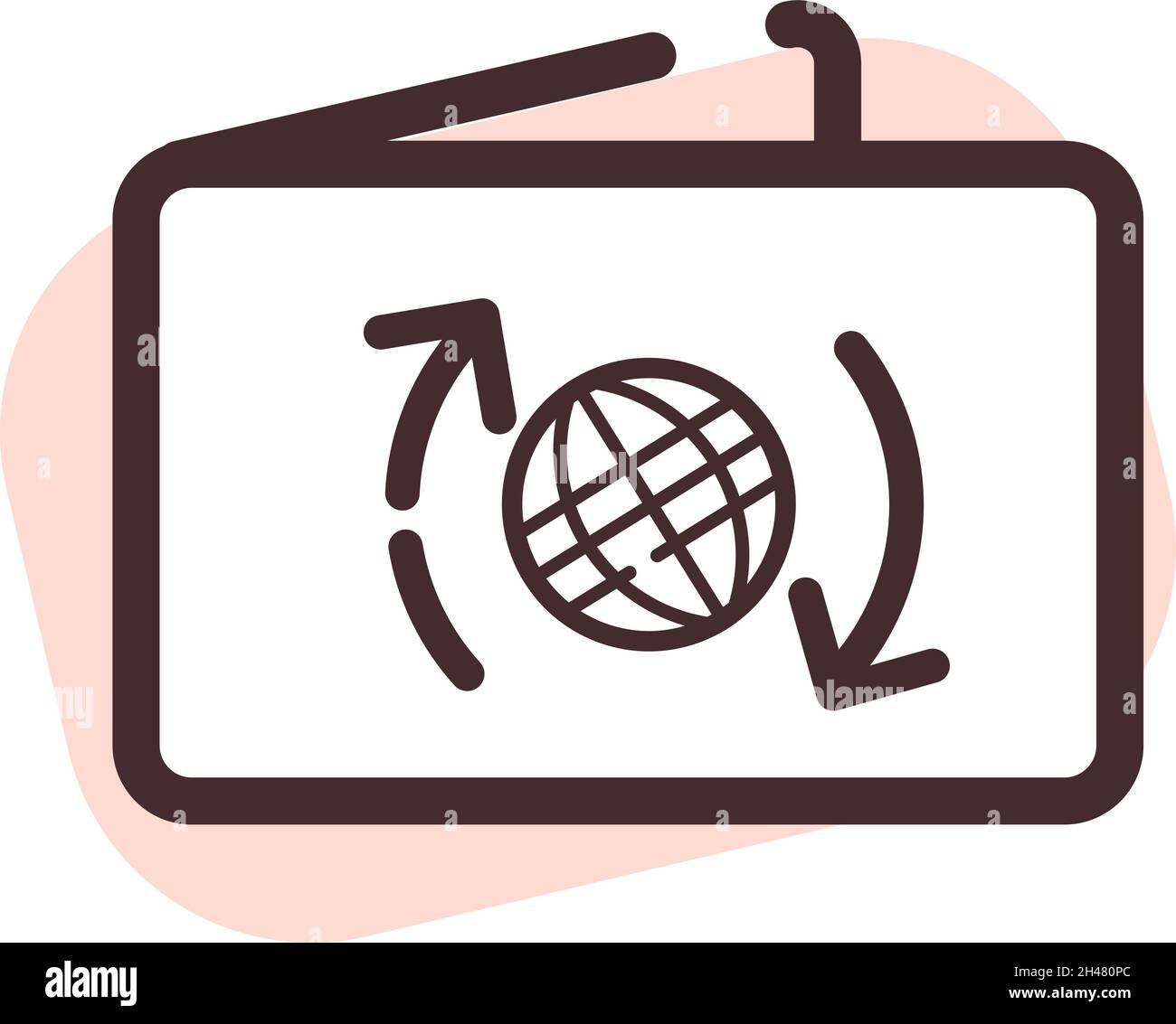 Transfer to ewallet, illustration, vector, on a white background Stock ...