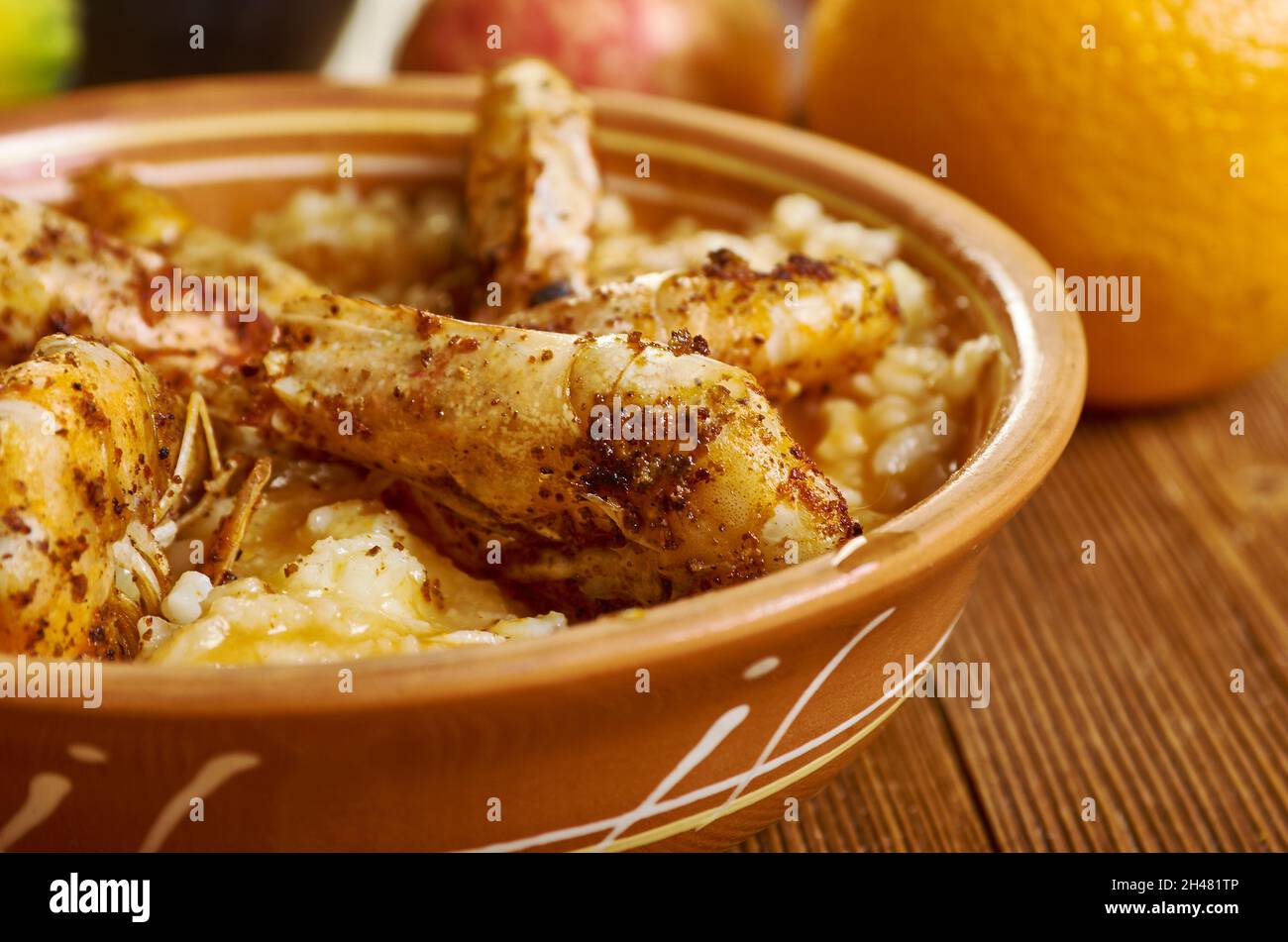 Sudado de langostinos - traditional seafood dish originating from Peru ...