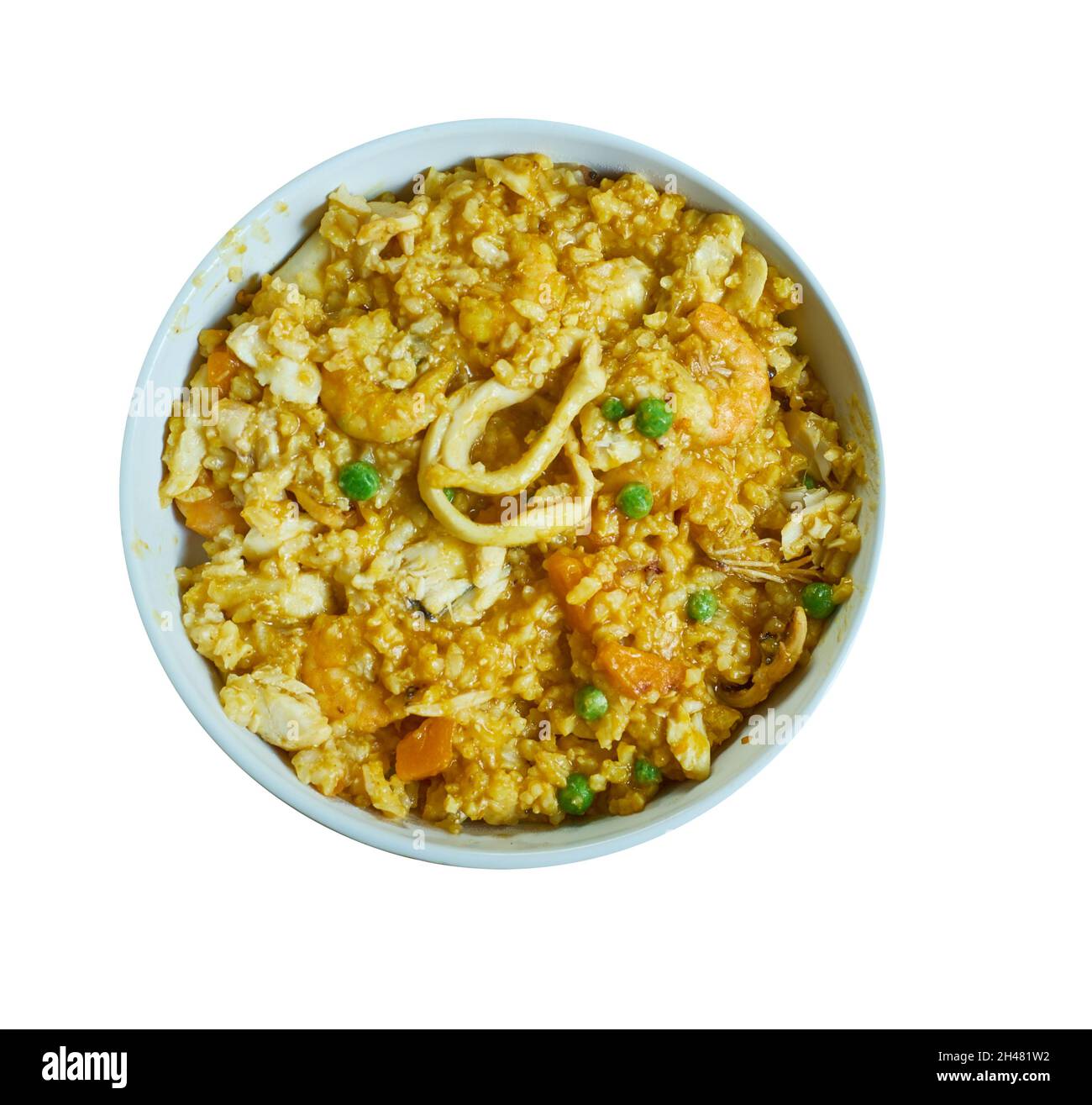 Portuguese Style Seafood Paella , Paella de Marisco Stock Photo - Alamy