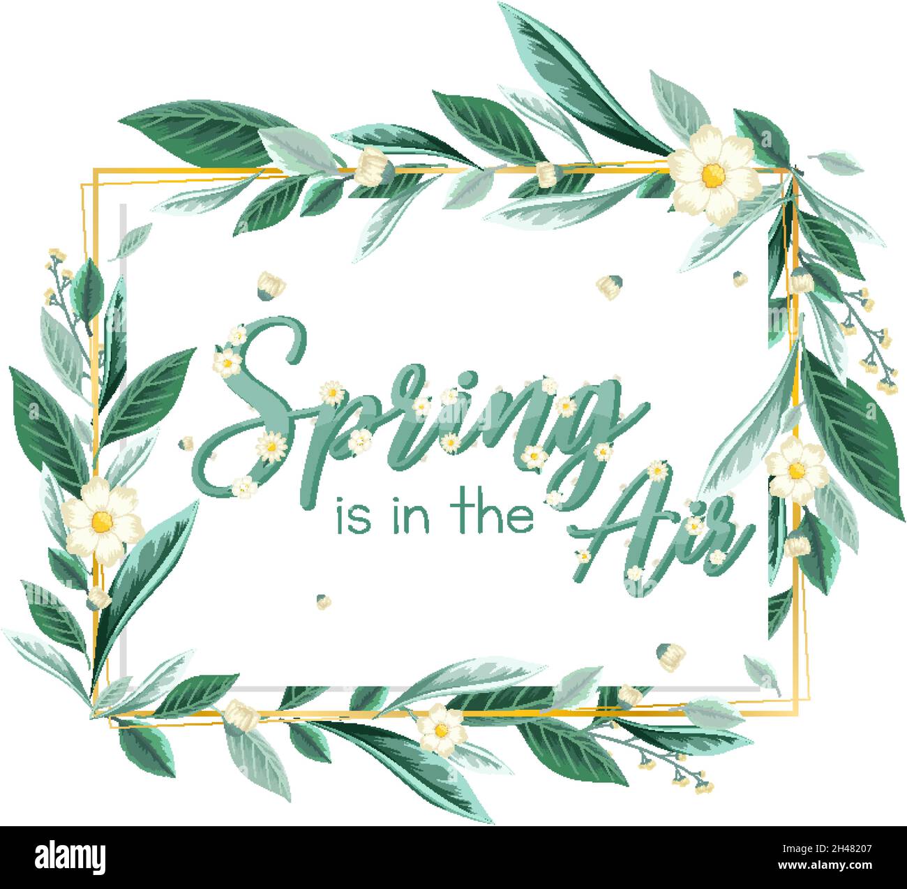 Floral spring banner template illustration Stock Vector Image & Art - Alamy