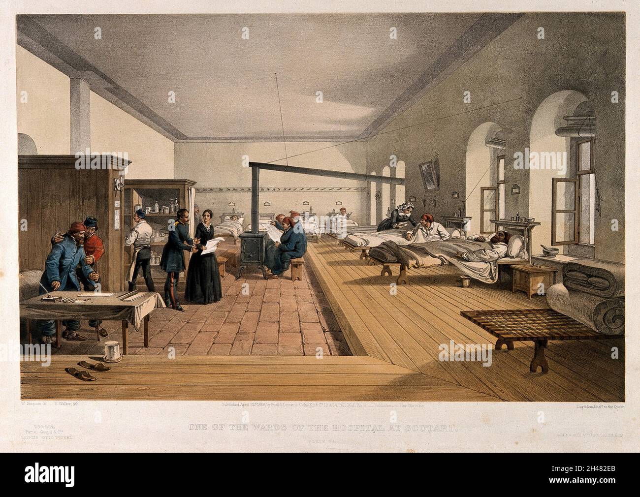 Crimean War: Florence Nightingale assessing a ward at the military ...