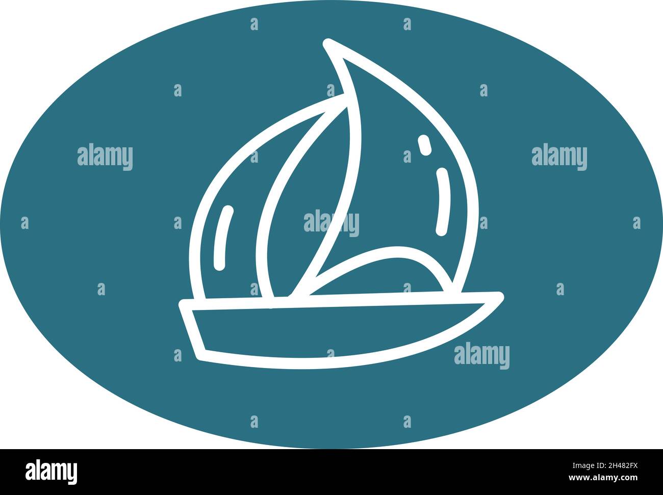 Nautical adventure sailing boat Stock Vector Images - Alamy