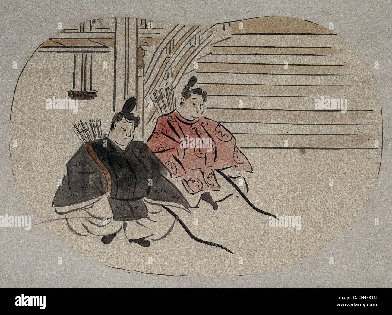 Samurai seated hi-res stock photography and images - Alamy