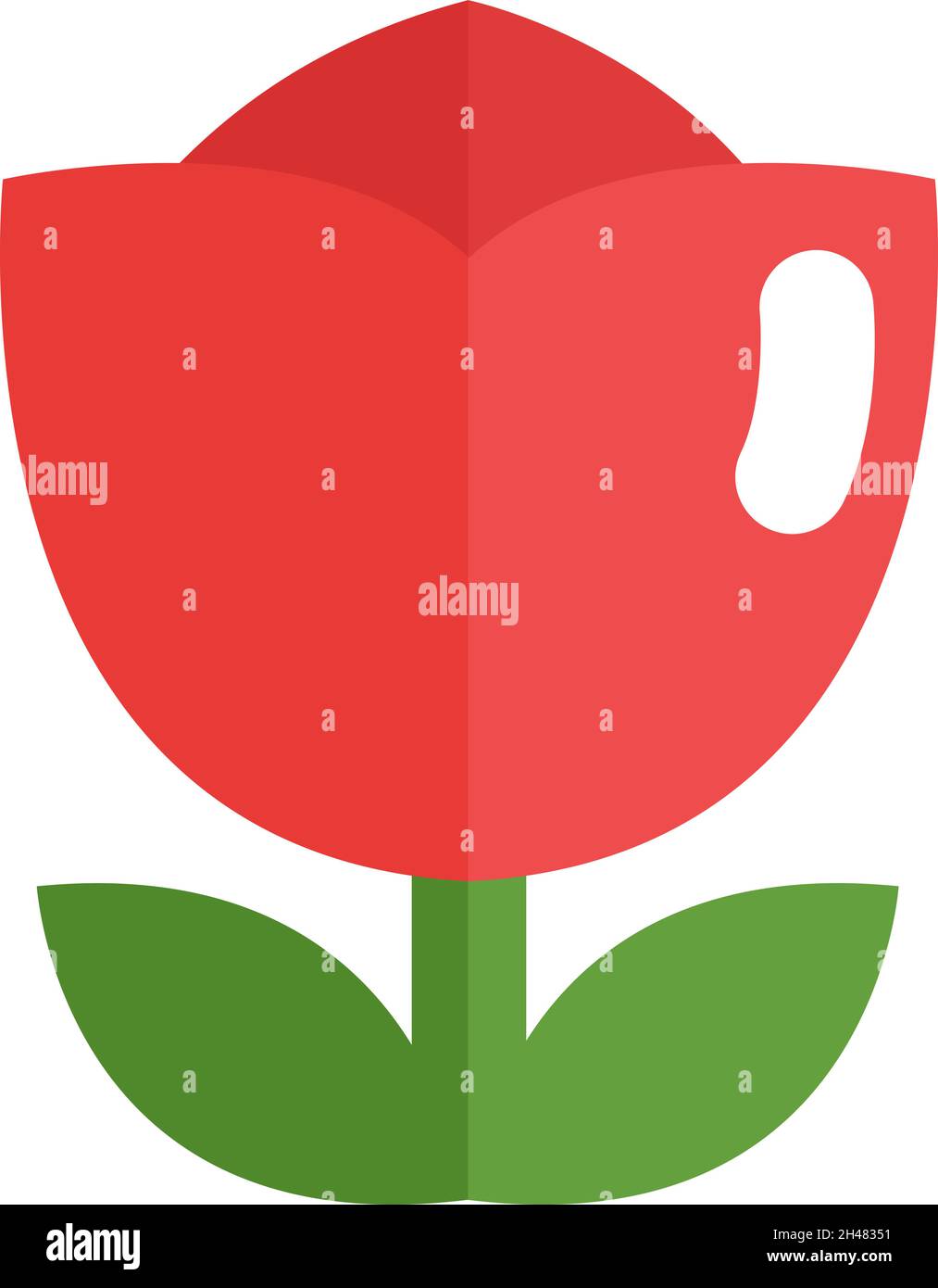 Red tulip drawing Stock Vector Images - Alamy