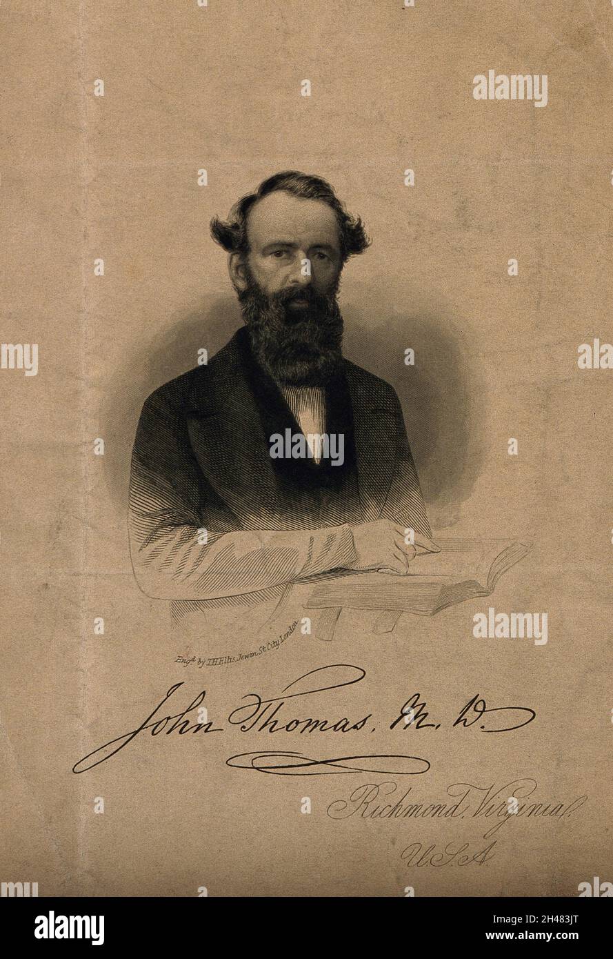 John Thomas. Stipple engraving by T. H. Ellis Stock Photo - Alamy