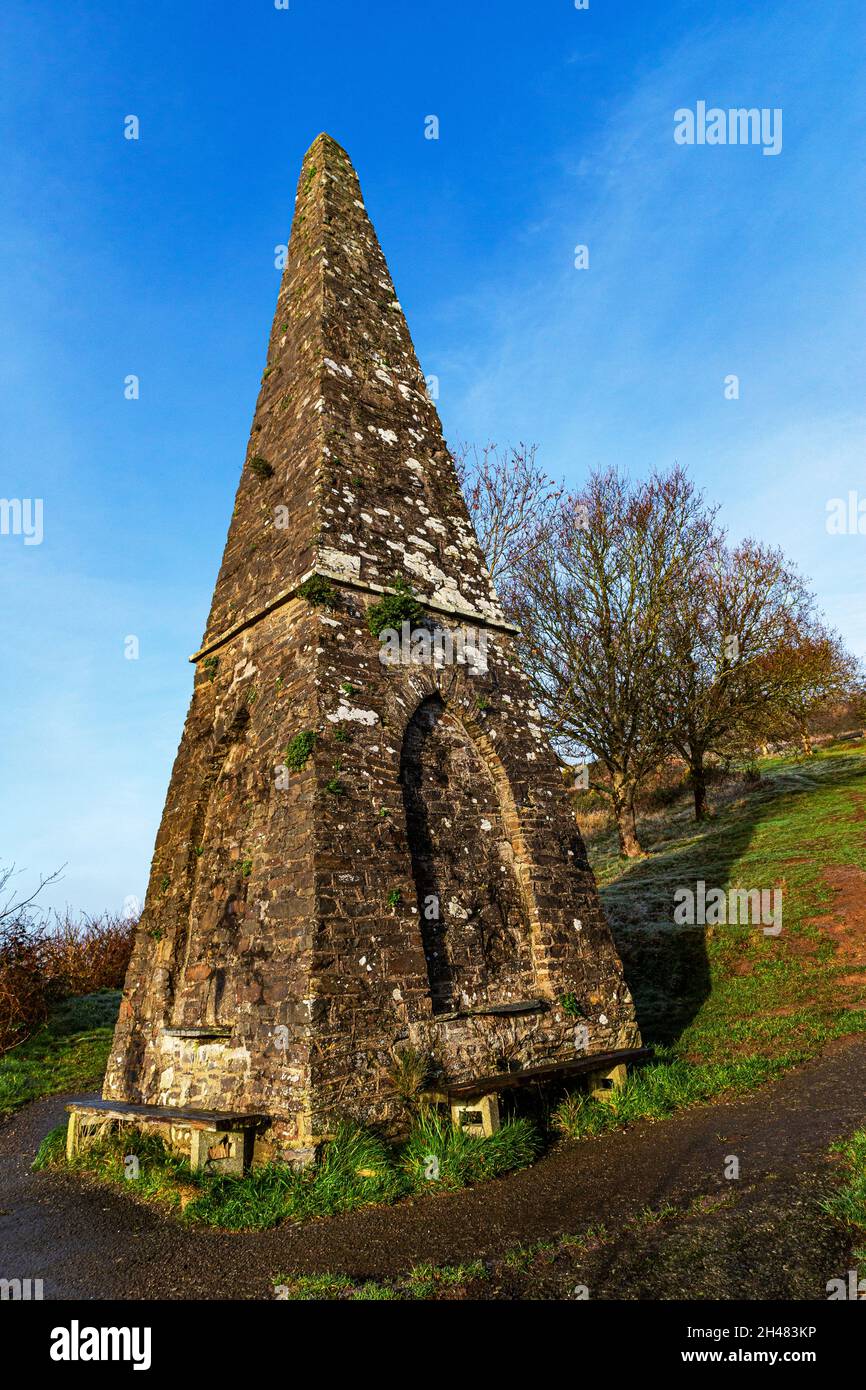 Winter View of Castle Hill and the Monument to Commemorate the Fallen ...