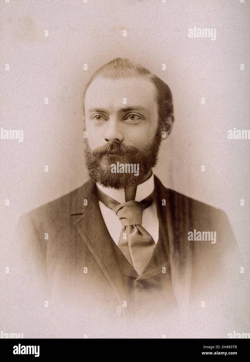 Frederick Belding Power. Photograph by Curtiss, 1891 Stock Photo - Alamy