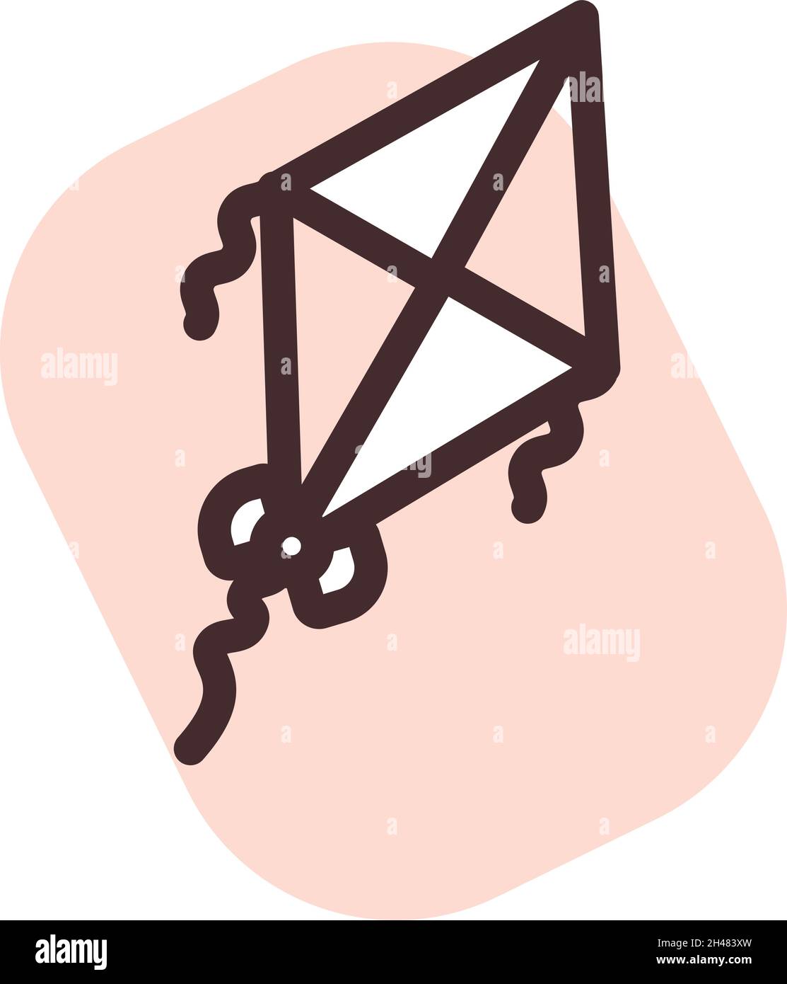 Flying a kite vector vectors hi-res stock photography and images - Alamy