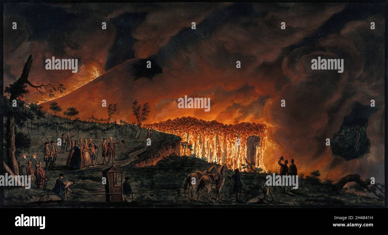 Pompeii vesuvius eruption illustration hi-res stock photography and ...