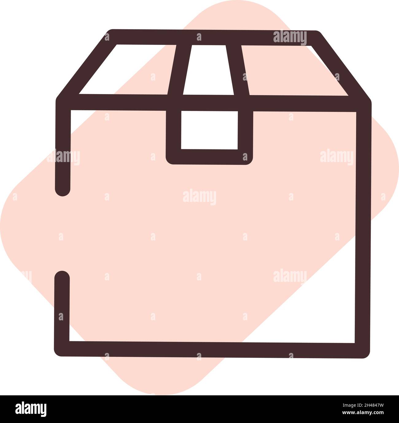 Happy courier parcel on Cut Out Stock Images & Pictures - Alamy