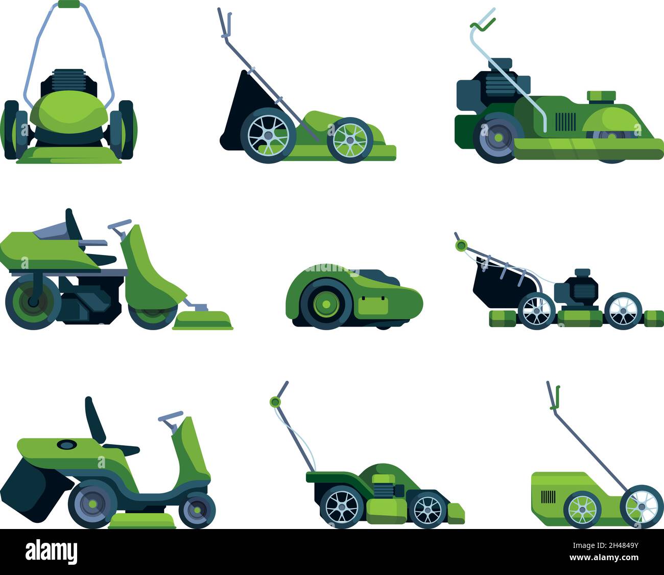 Landscaping machines Stock Vector Images - Alamy