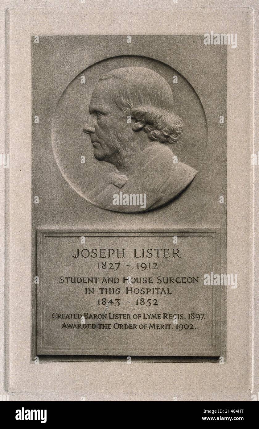 Joseph lister 1st baron lister hi-res stock photography and images - Alamy
