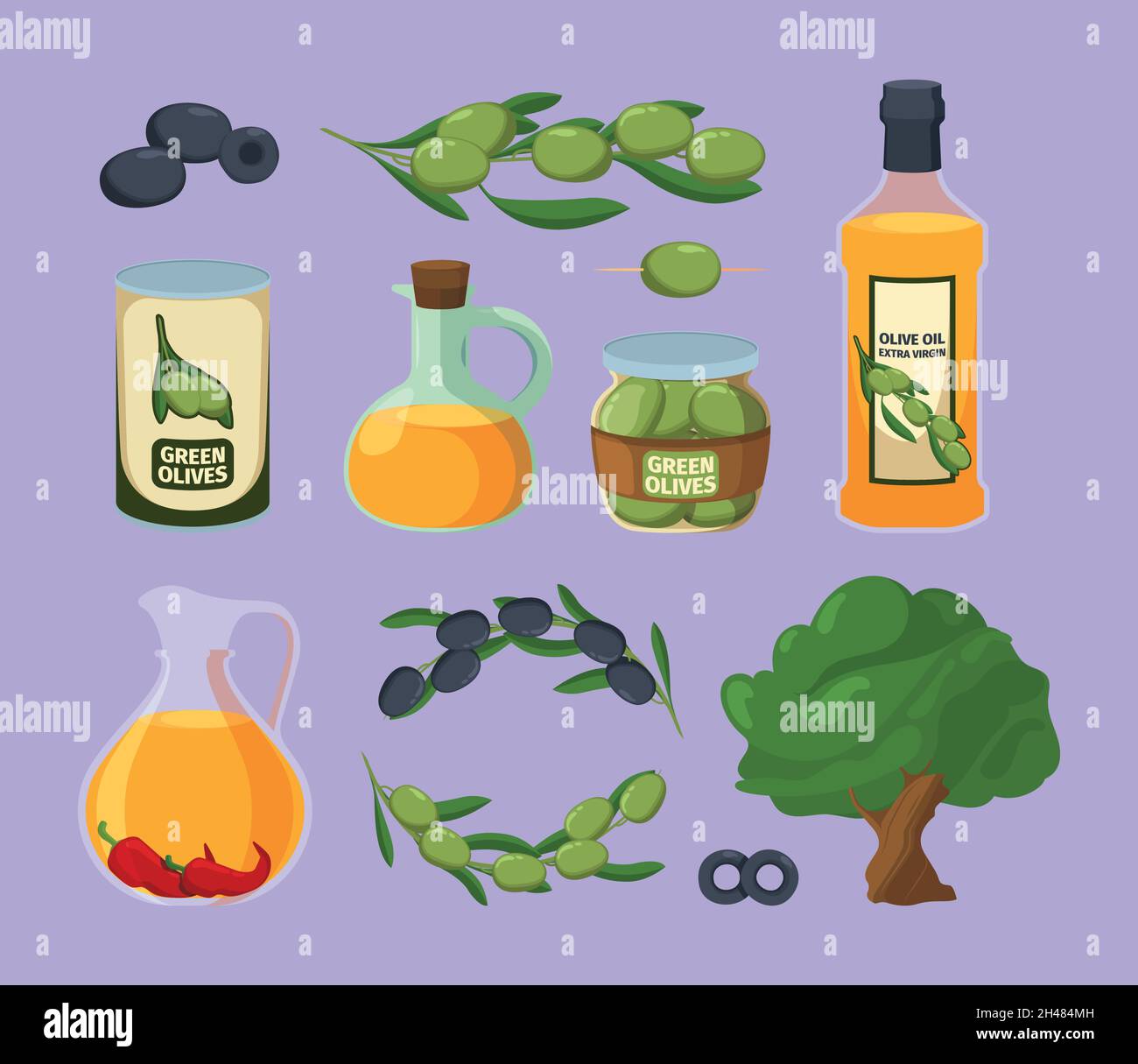 Olive plants. Healthy greece natural fresh products ingredients liquid ...