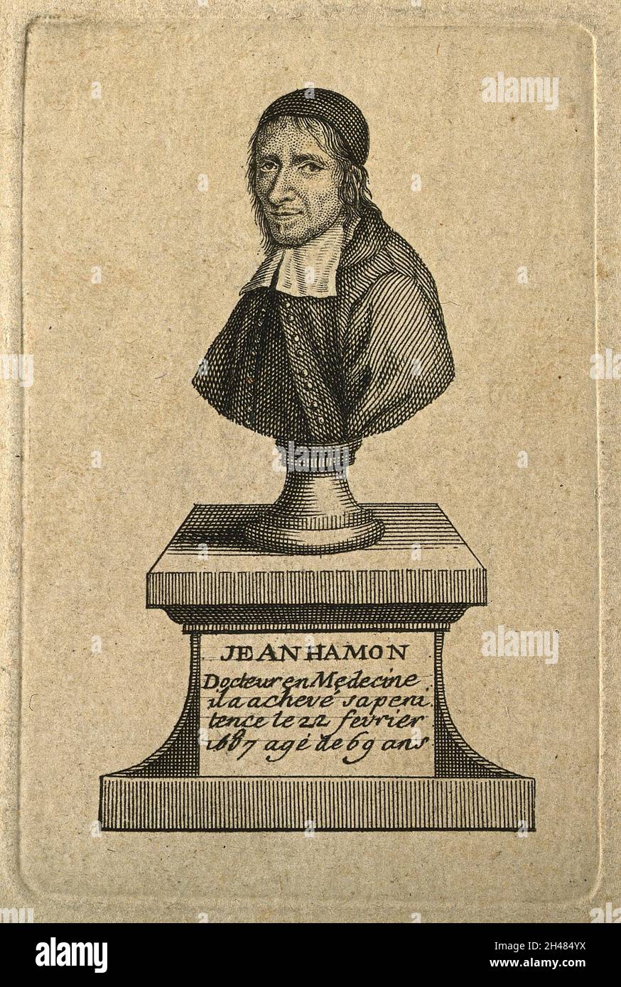 Jean Hamon. Line engraving Stock Photo - Alamy