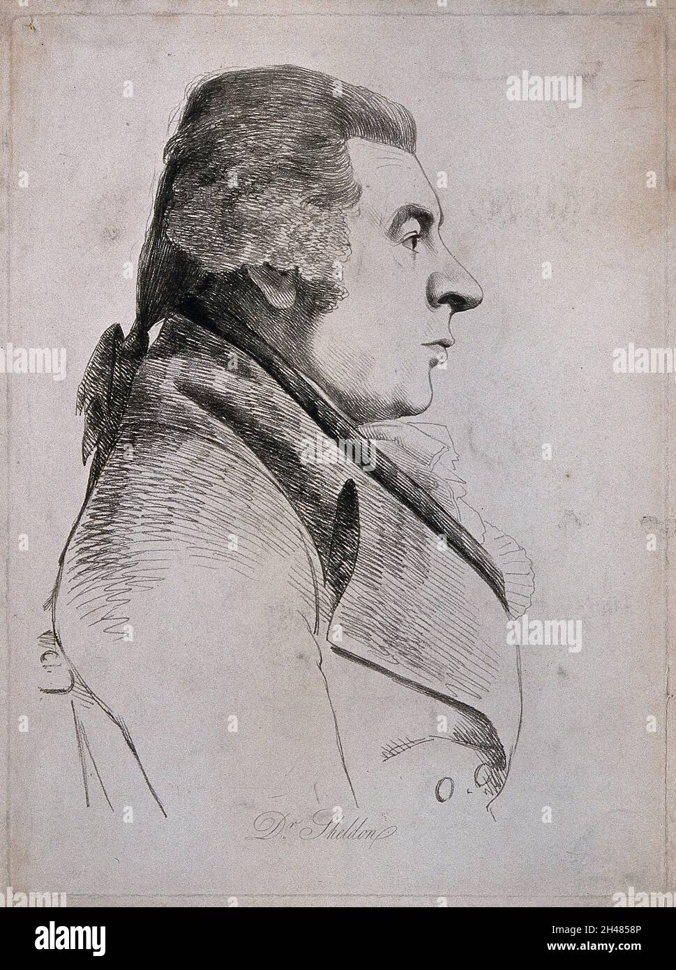 John Sheldon. Soft-ground etching by W. Daniell after G. Dance, 1793 ...