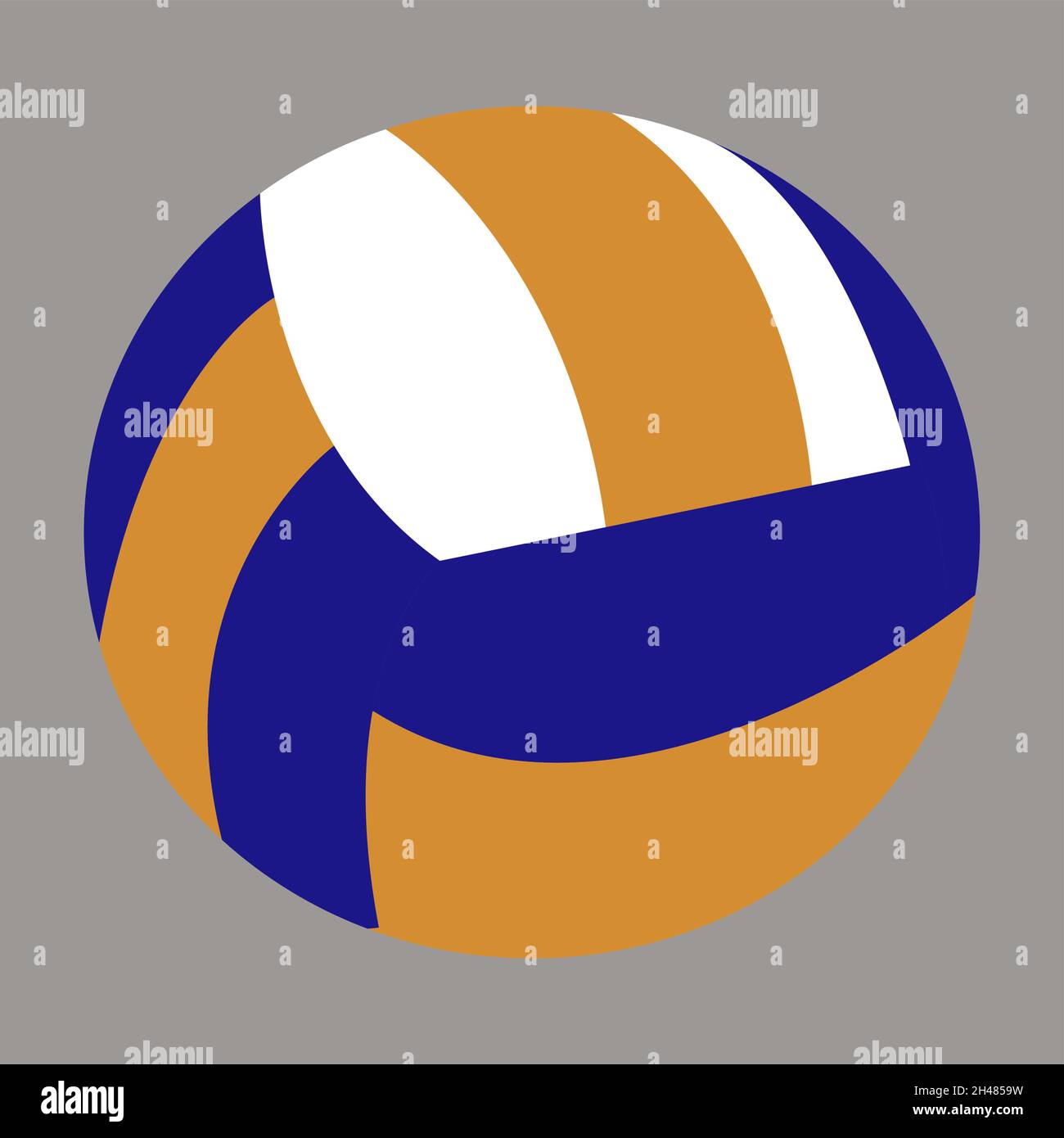 Volleyball ball, illustration, vector, on a white background Stock ...